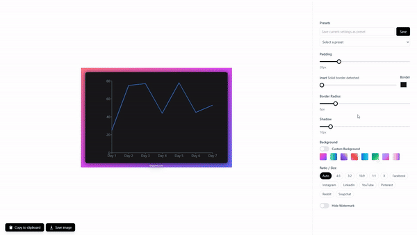 Beautify your screenshots with SnippetX